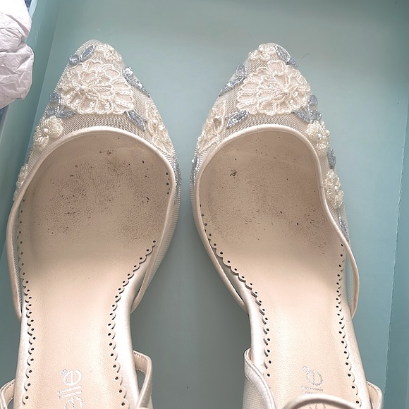 Bella Belle | Shoes | Bella Belle Viola Bridal Wedding Ivory Mesh ...